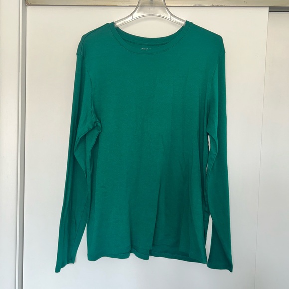 Member's Mark | Tops | Members Mark Green Crewneck Long Sleeve Tee ...